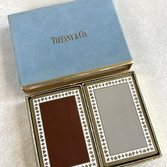 Tiffany & Co. | Games | Vintage Tiffany Co Playing Cards Double Set ...
